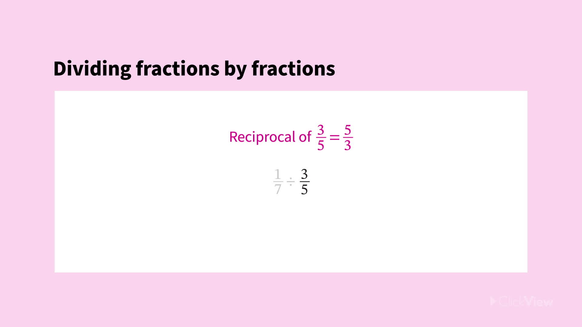 Introduction to Fractions and Ratios | ClickView