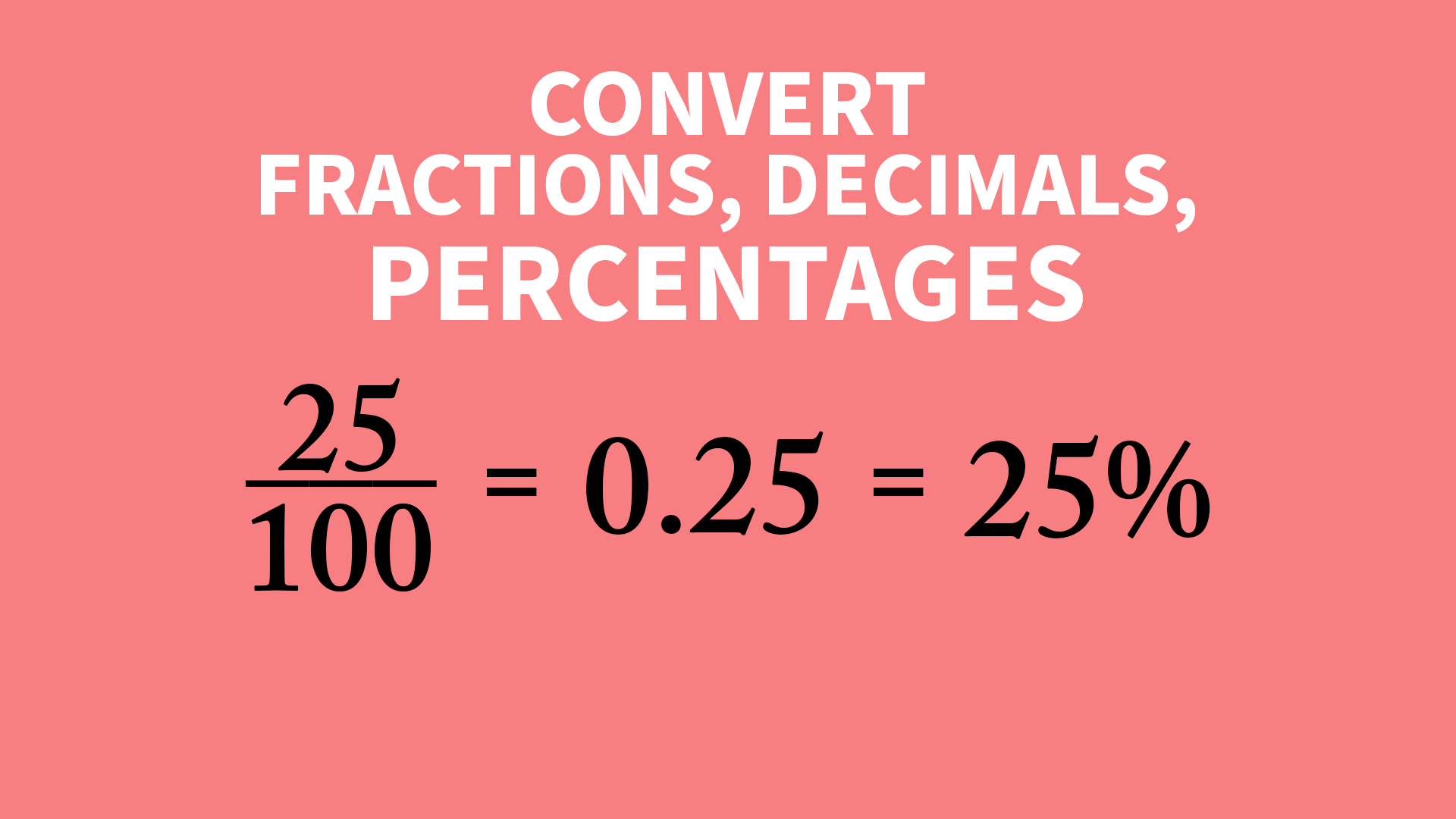 Fractions, Decimals, Percentages and Ratios | ClickView