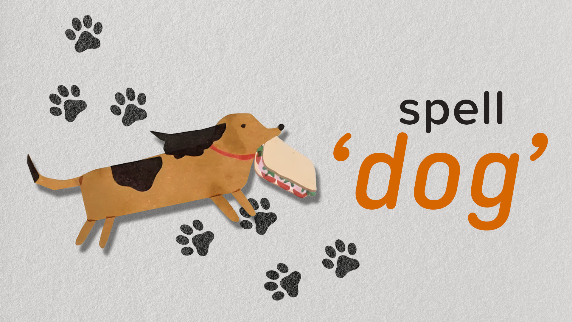 Dog - Learn how to write and spell the word '... - ClickView