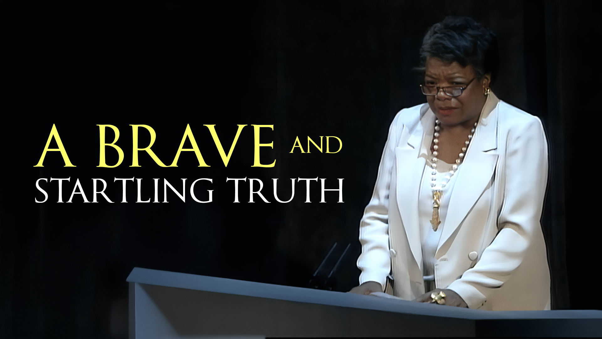 Maya Angelou reading her poem "A Brave and Startling Truth" | ClickView